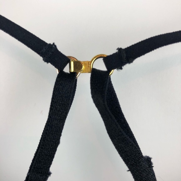 free press | Intimates & Sleepwear | Black Lace Bralette Bra Racerback ...